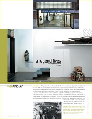 A Legend Lives: Randy Brown Transforms Kent Bellows' Studio Into A ...