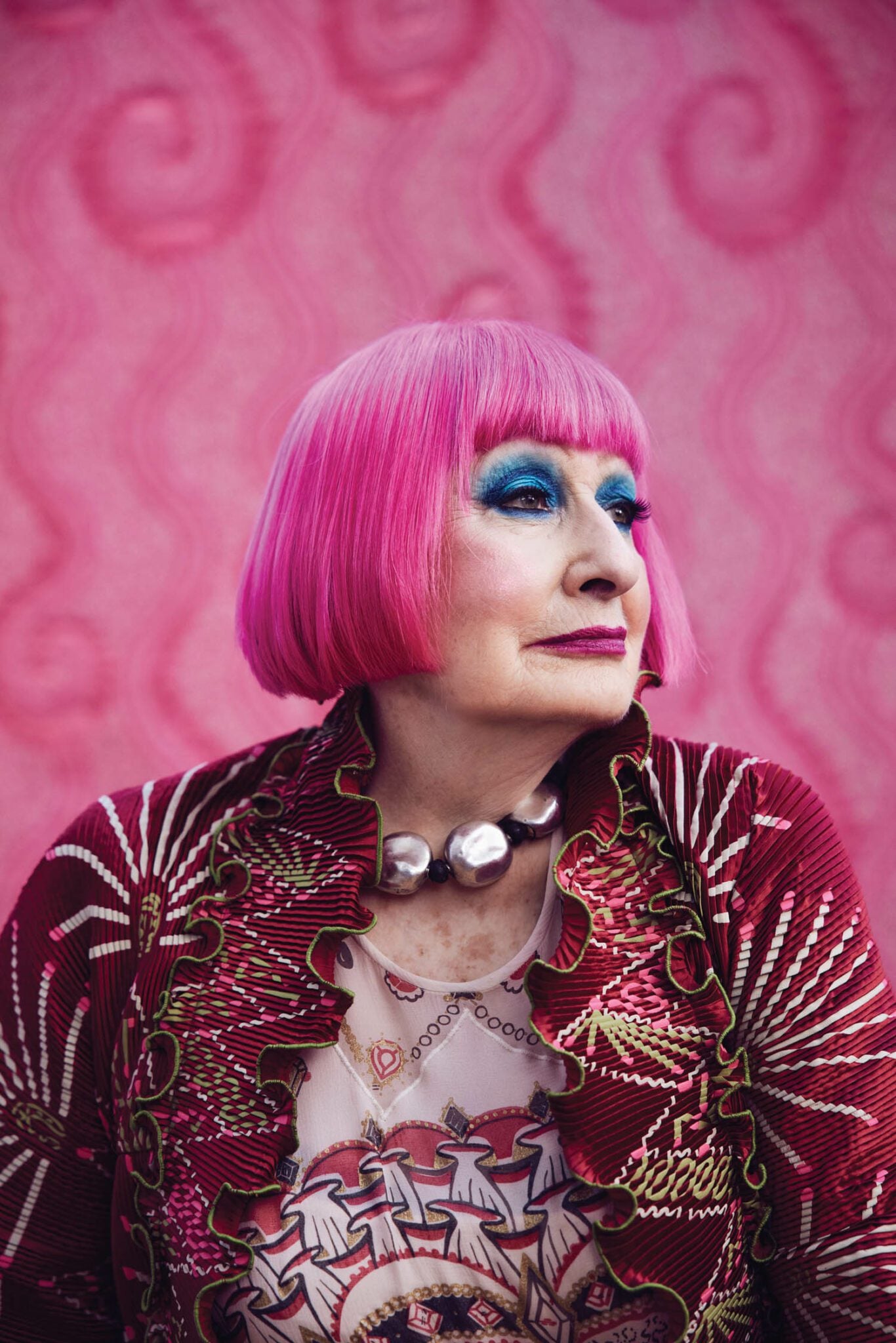 Dame Zandra Rhodes Crafts Colorful, Hand-Painted Patterns for ...