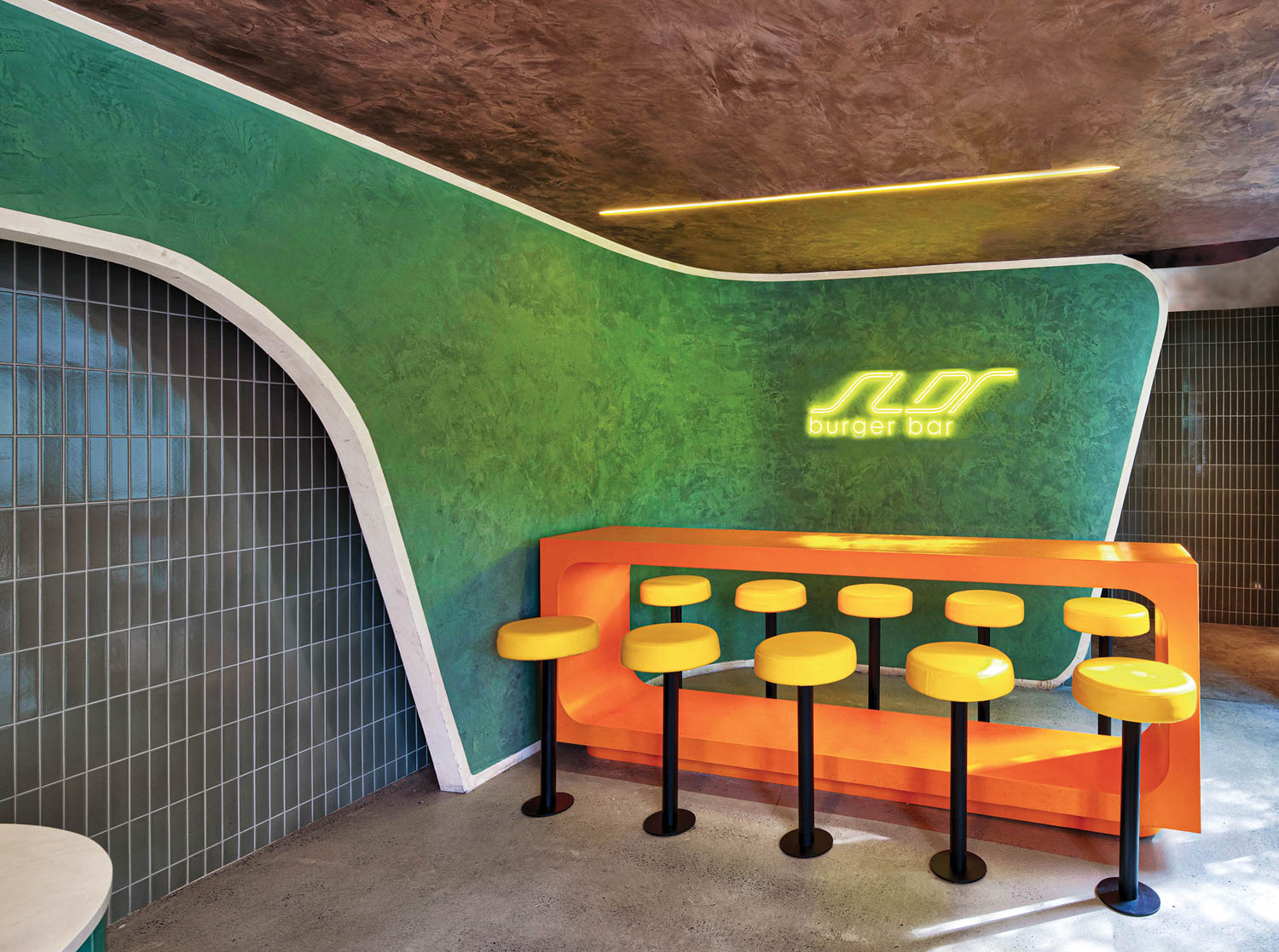 This Vibrant Burger Bar Offers a Fresh Take on the Retro Diner