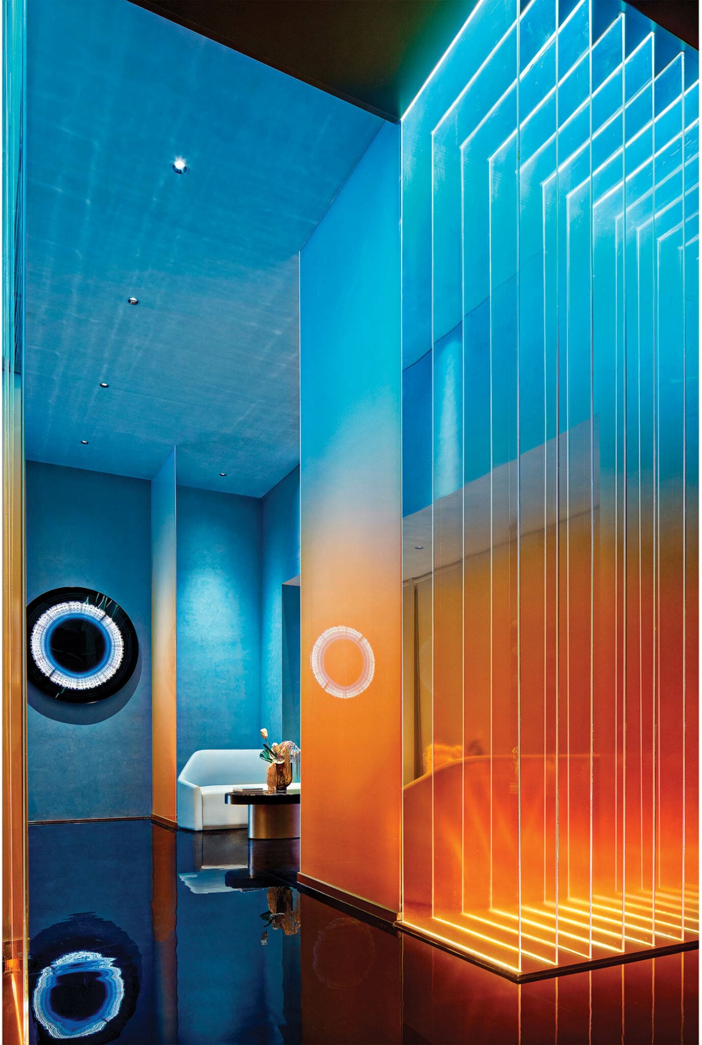 Trippy Geometric Forms Shape This Award-Winning Bar Design