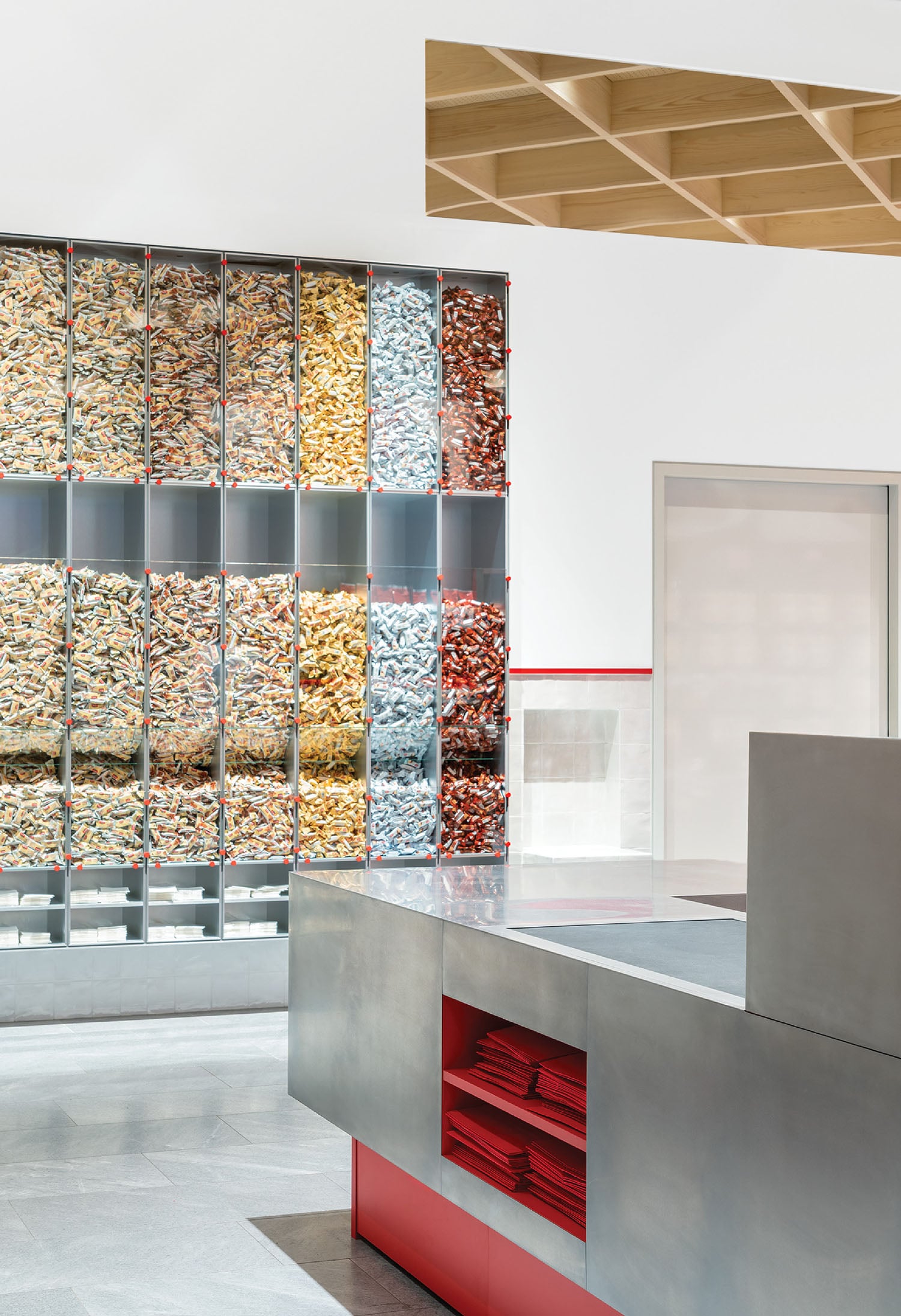 The Loacker Austria Flagship Draws On Its Signature Wafer Design